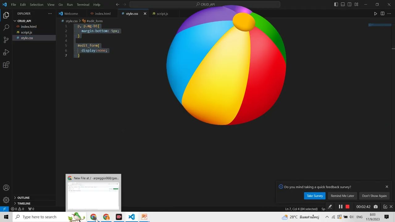 google apps script CRUD API with github project