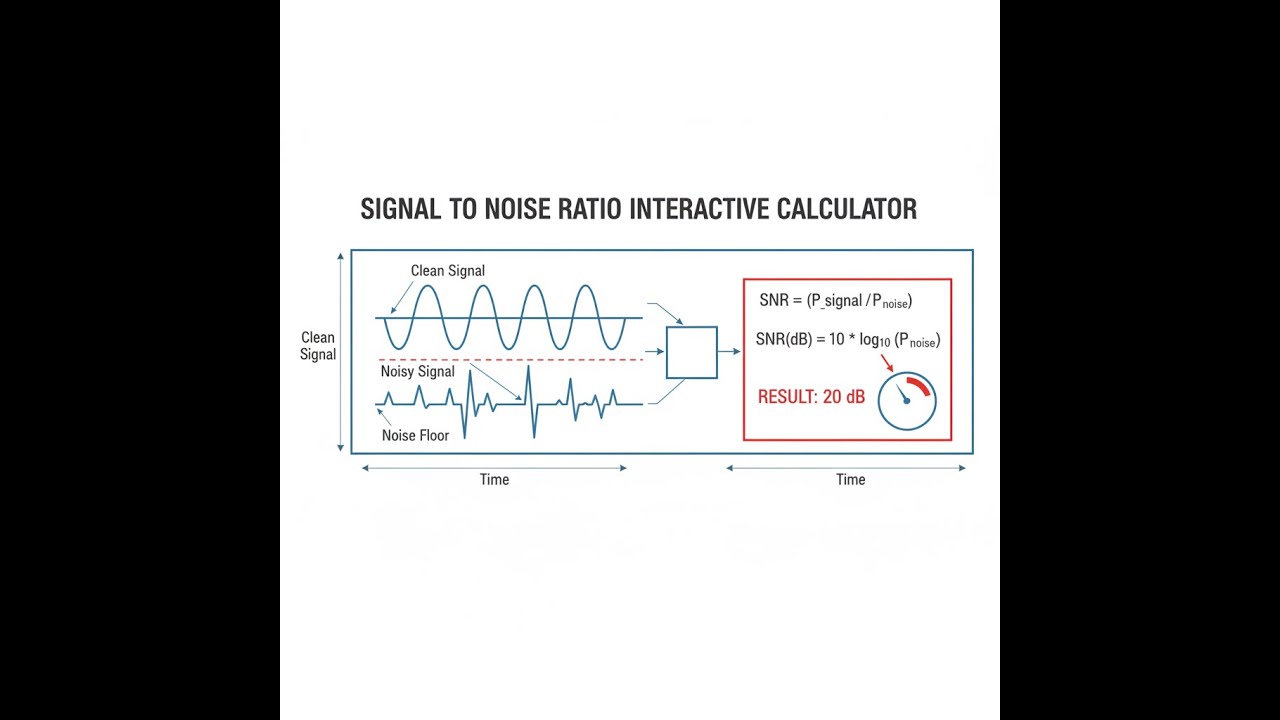 Signal To Noise Ratio Interactive Calculator - Instructions Video