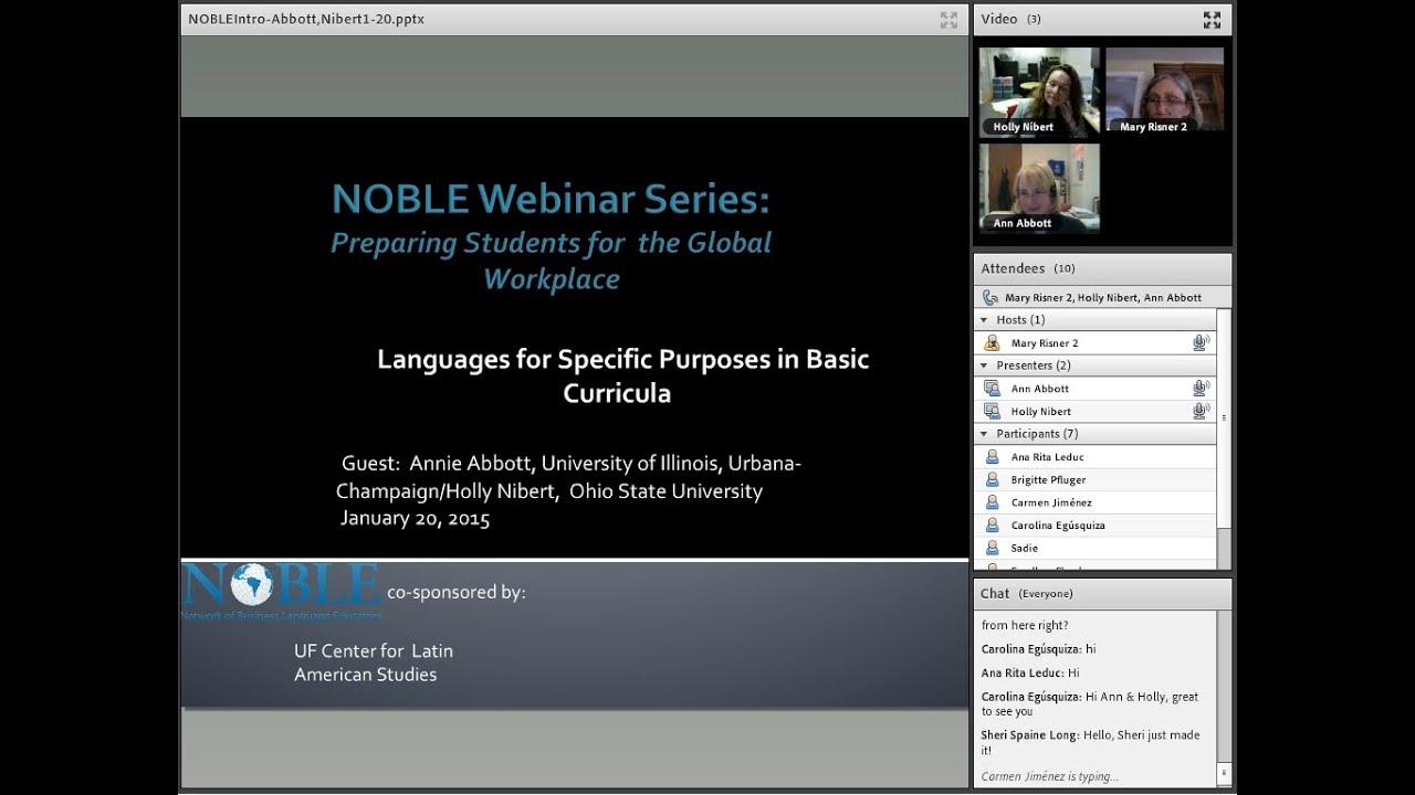 Webinar: LSP in Basic Language Curricula