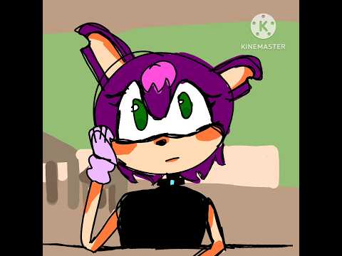 a little animation of the sonic oc I redesigned from my friend Piper