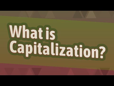 What is Capitalization?