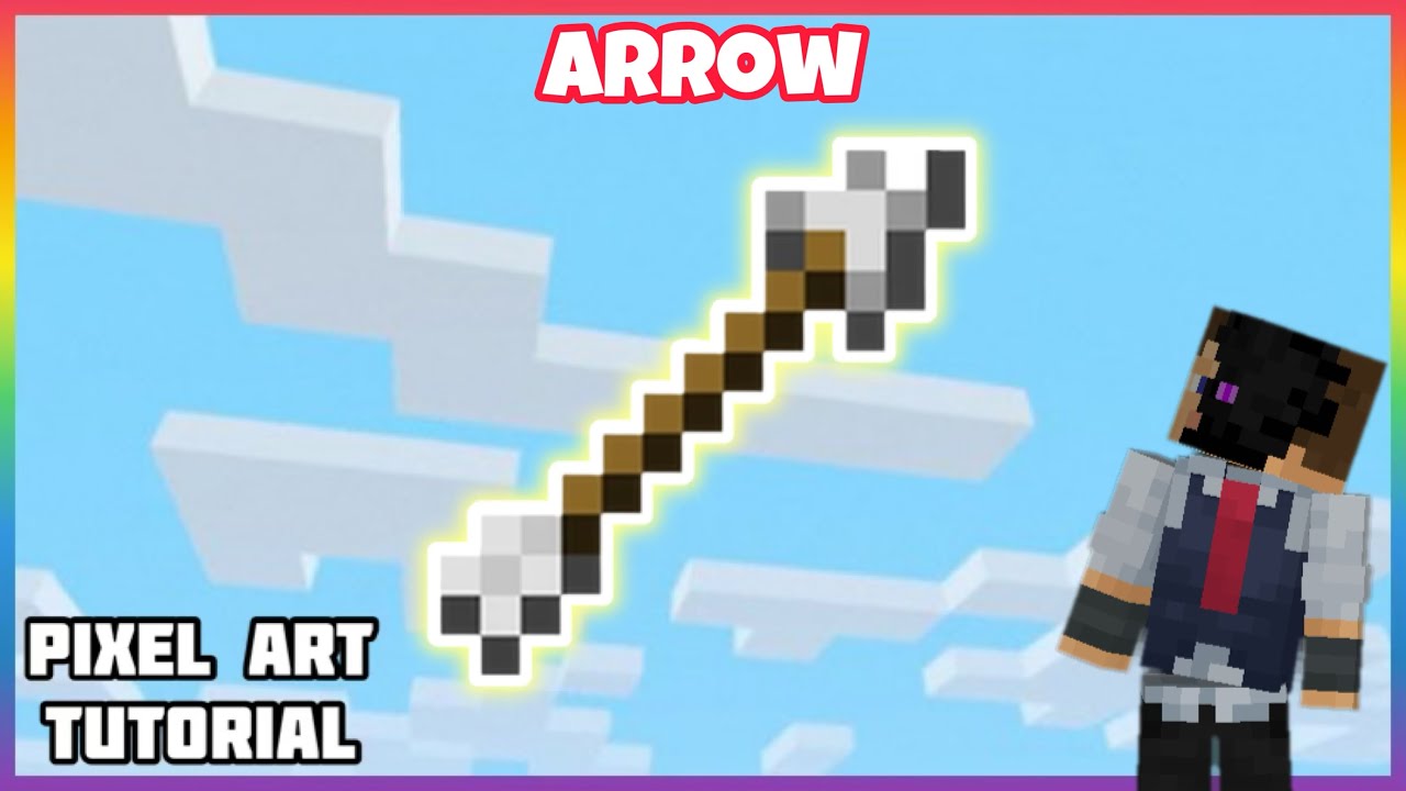 Arrow Pixel Art Tutorial • Minecraft