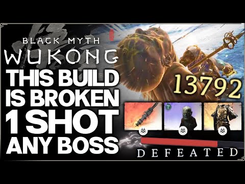 Black Myth Wukong - How to Kill ANY Boss in 1 Hit - GAME BREAKING Damage - New Best OP Build Guide!
