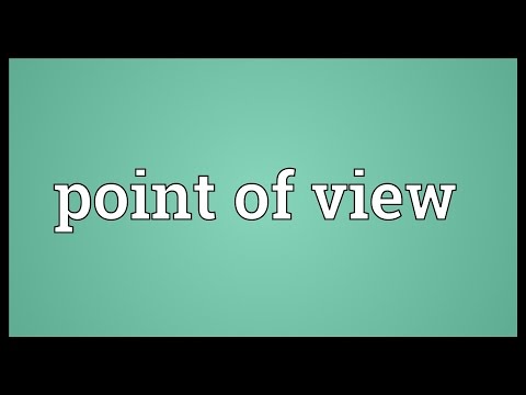 Point of view Meaning