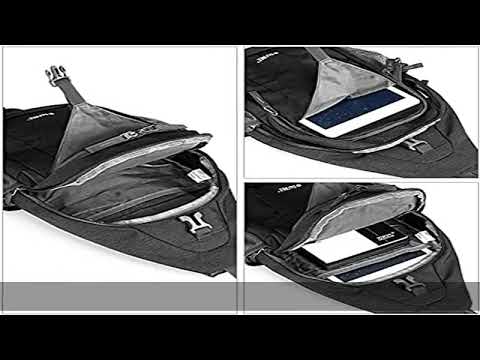 G4Free Sling Bag RFID Blocking Sling Backpack Crossbody Chest Bag Daypack for Hiking Travel(Black)