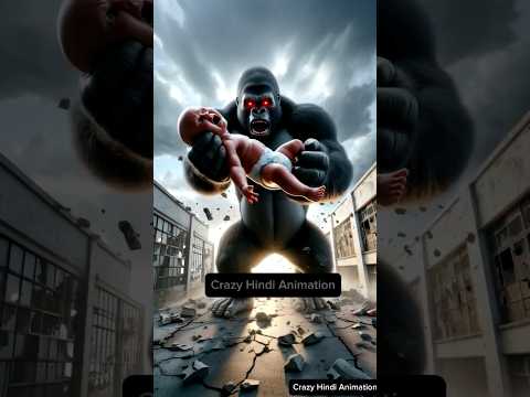 Giant Baby vs Giant Gorilla 🔥 Part 1 #ai #baby #cutebaby #gorilla #animals #magic