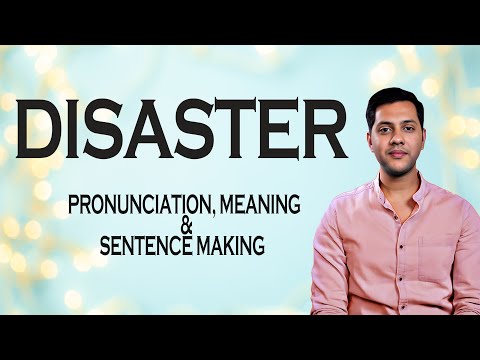 Disaster - Meaning & Pronunciation Word World Audio Video Dictionary