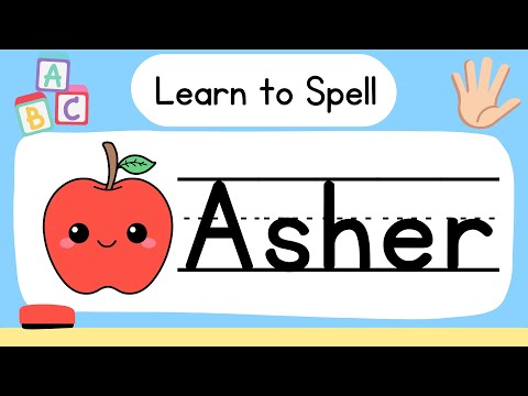 How to Spell ASHER - 5 Minute Memory 🧠