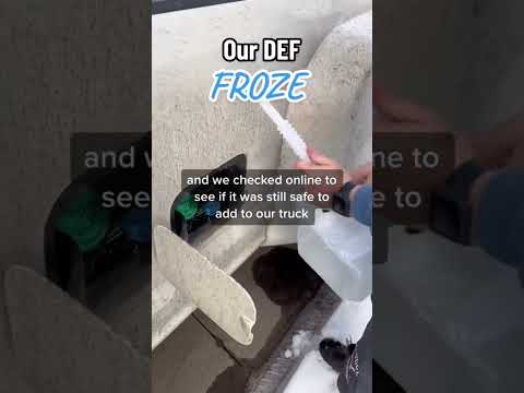 Our DEF Froze! How to fix DEF from freezing #def #diesel #dieselengine #f350 #fordtruck