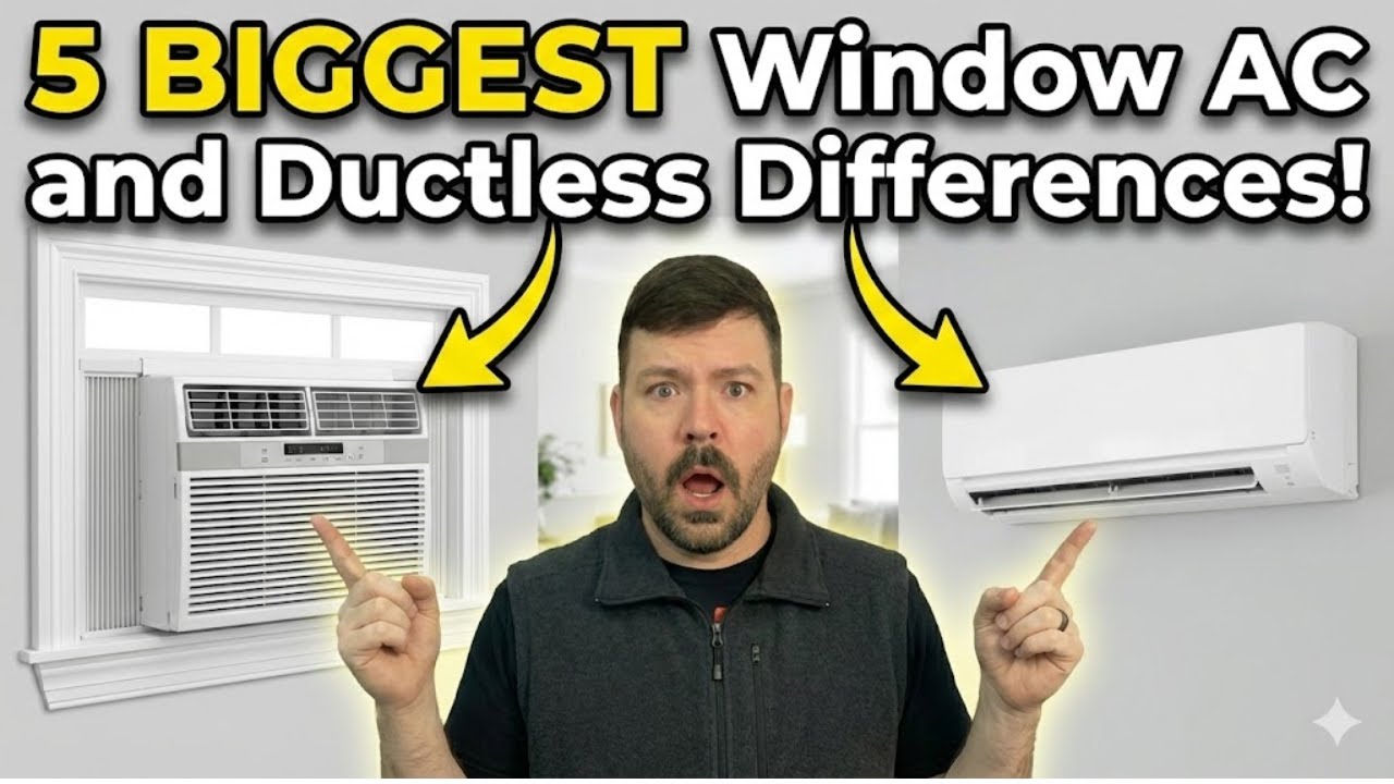 5 BIGGEST Window AC and Ductless Differences!