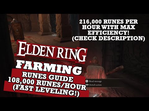 108,000 RUNES/HOUR (216,000 MAX EFFICIENCY) - Elden Ring HOW TO FARM RUNES FAST!