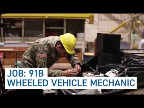 Learn about MOS 91B: Wheeled Vehicle Mechanic in the National Guard