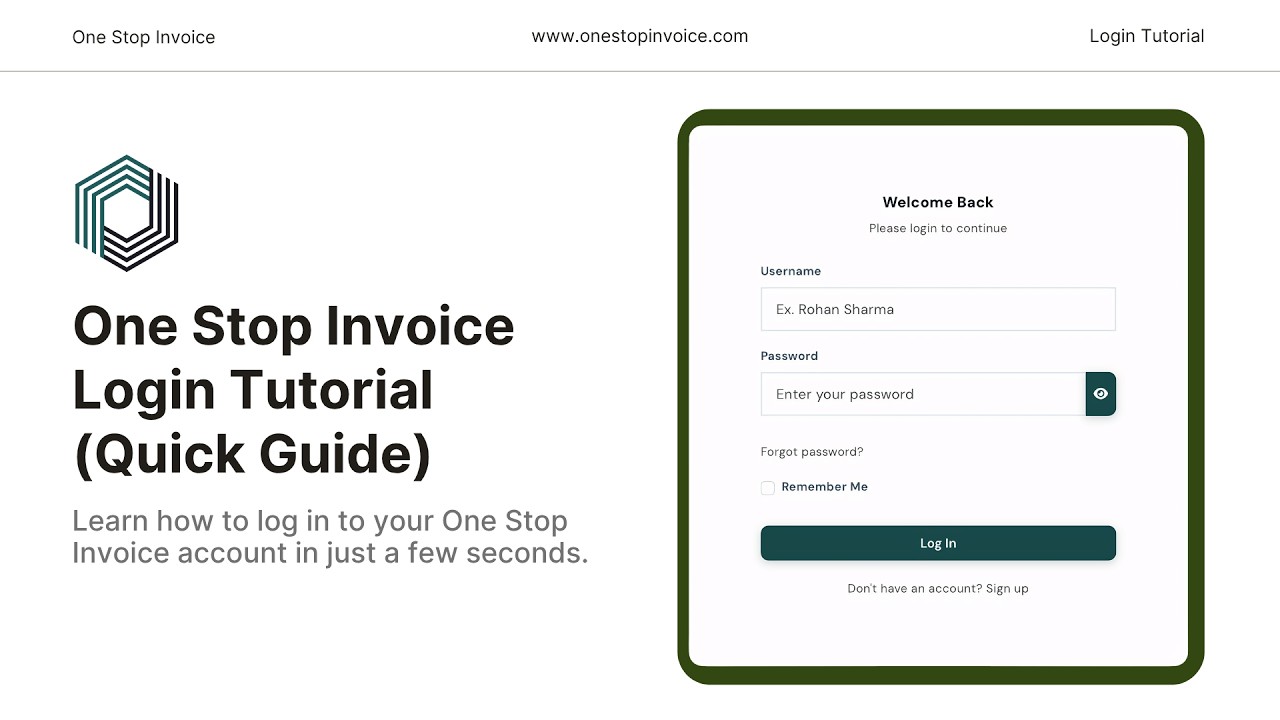 One Stop Invoice Login Tutorial (Quick Guide)