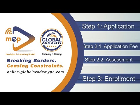 Global Academy's ONLINE Culinary and Baking Admissions Procedure!