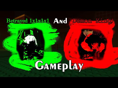Betrayed 1x1x1x1 & Demon King Skins Gameplay - Forsaken