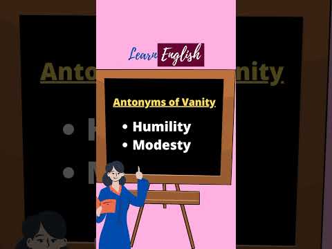 Antonyms of Vanity? | Vanity का Antonyms? #shorts #learnenglishmeaning #antonyms #youtubeshorts
