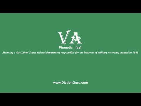How to Pronounce va with Meaning, Phonetic, Synonyms and Sentence Examples