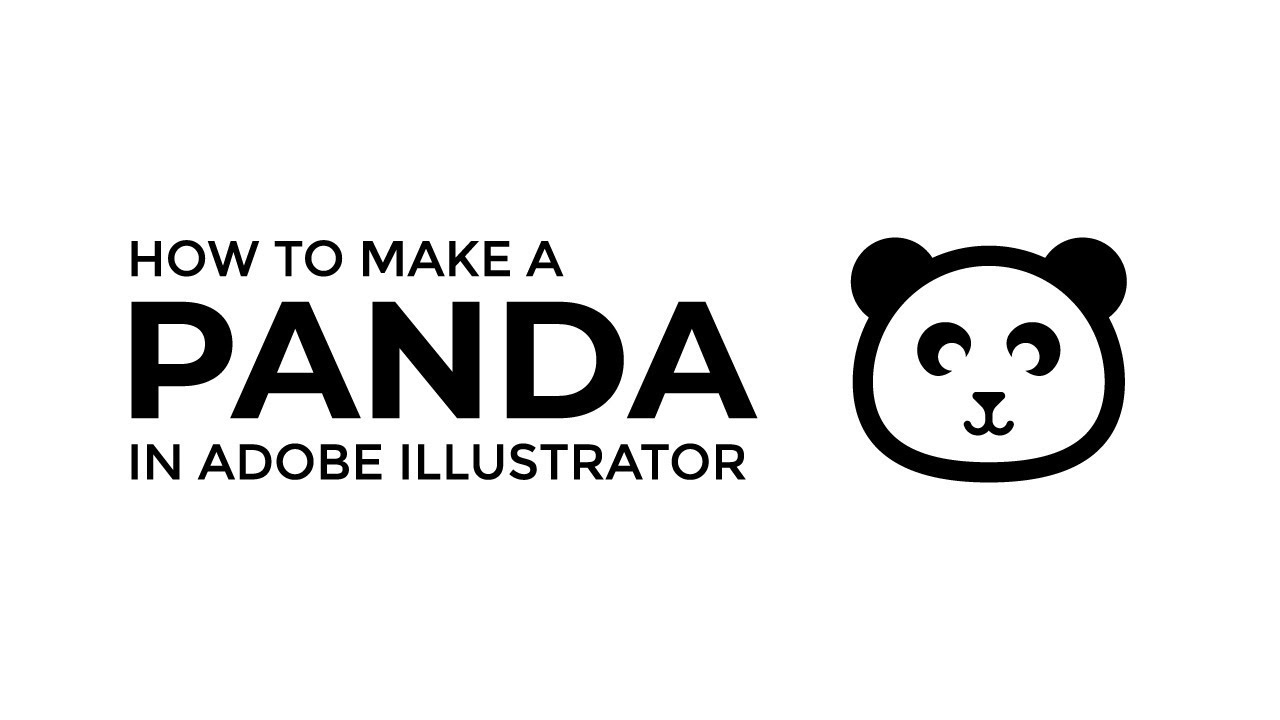How to make a Panda in Adobe Illustrator | Illustrator tutorial