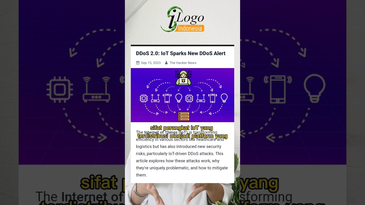 IoT jadi sasaran empuk DDoS #shorts #iot #ddos #hacker #cybersecurity #cybercrime