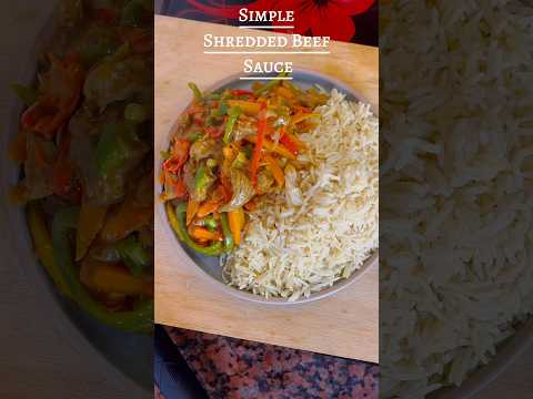 Easy Beef Sauce🌶️🔥#beefsauce #nigerianfood #rice #soup #100shorts2024 #Africanfood #food