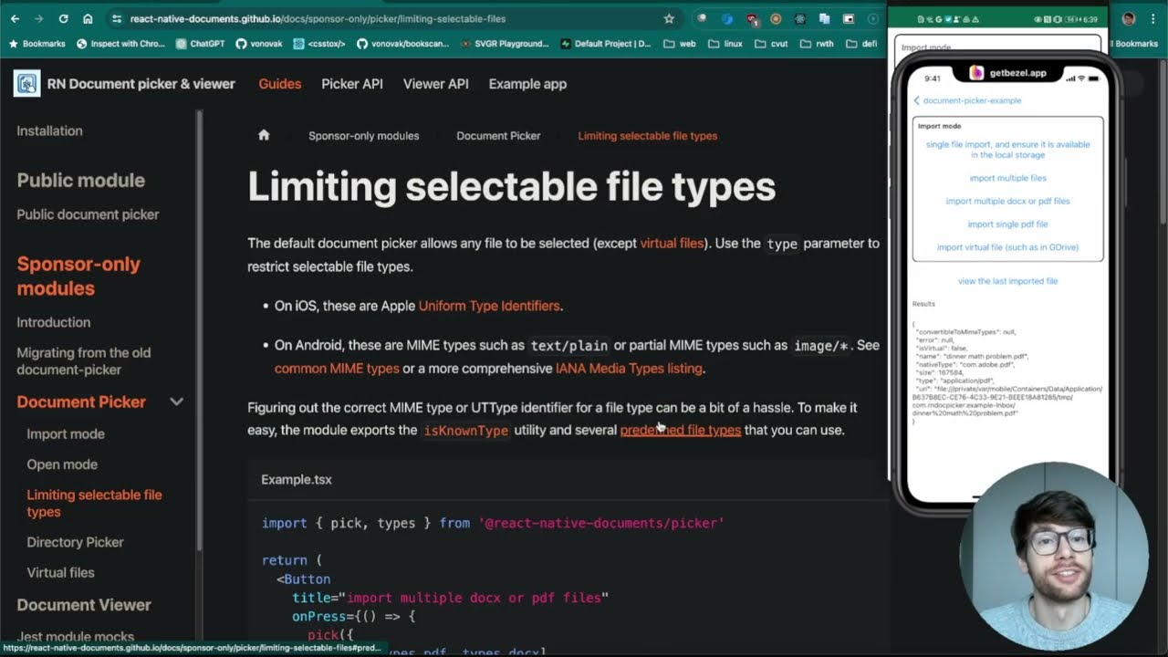How to pick files with RN document picker