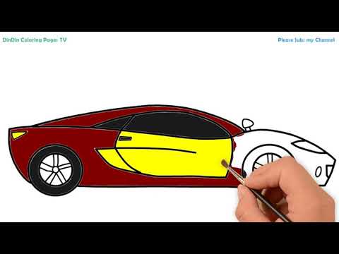 Wie zeichnet man Auto für Kinder | Malvorlagen für Kinder Auto