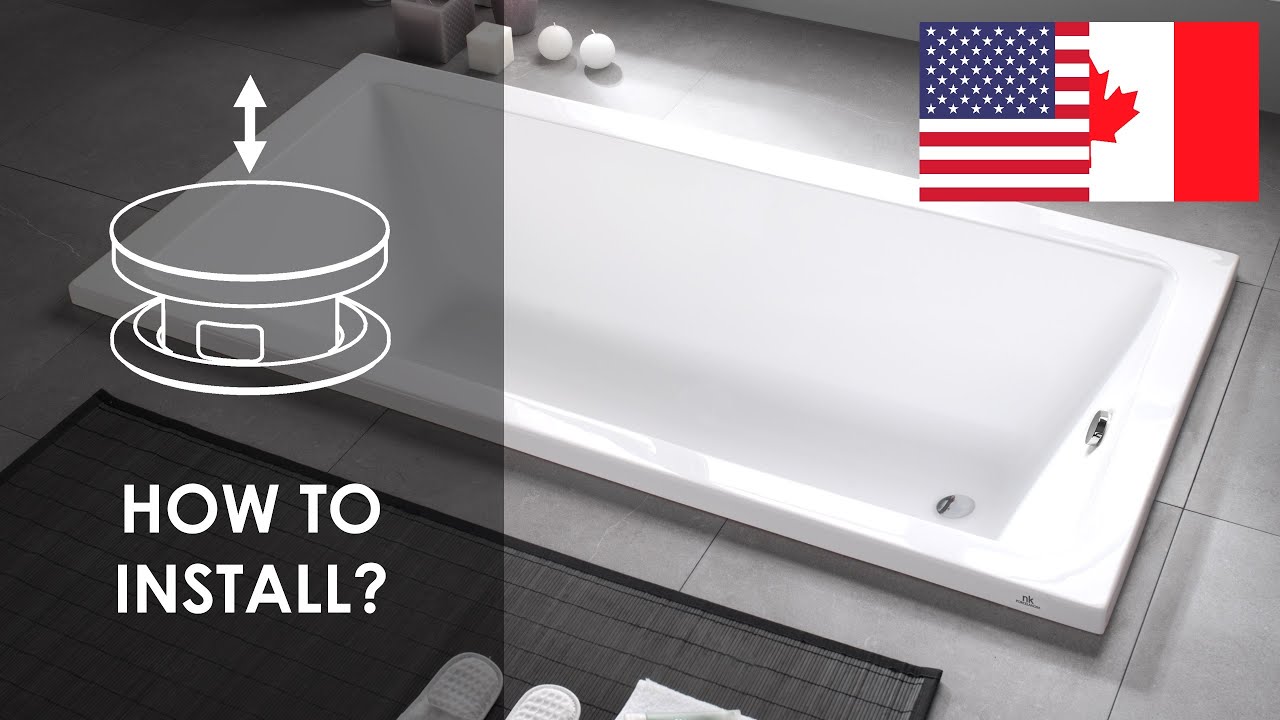 USA bathtub drain set installation process | Noken