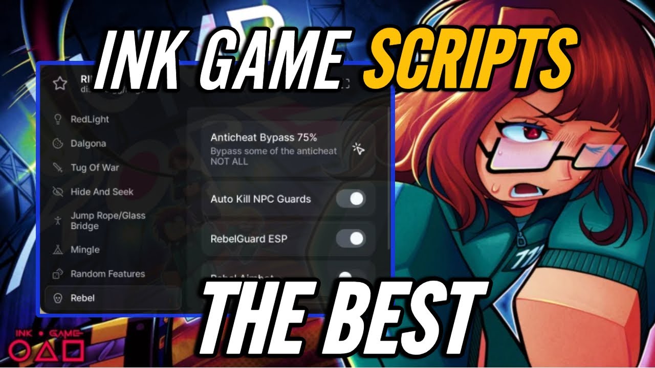 🦑 Ink Game Script – Auto Win, Sky Squid Games, Godmode, No Ban & More (No Key)