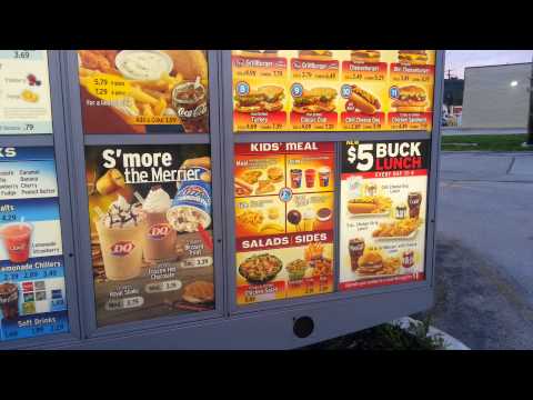 Dairy Queen DQ Menu & Prices in 1080p HD