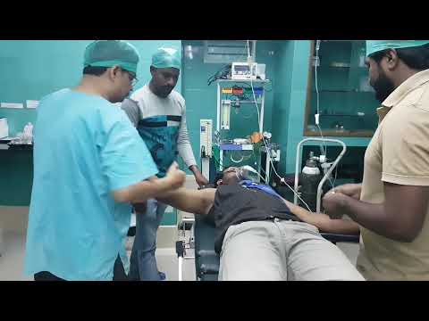 shoulder dislocation, emergency reduction under short general anaesthesia adamya hospital video