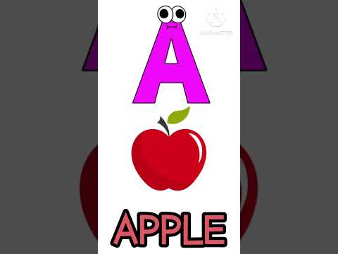A for Apple #rhymes #abcd #nurseryrhymes #alphabetsong #abcdsong #kidssong #shorts