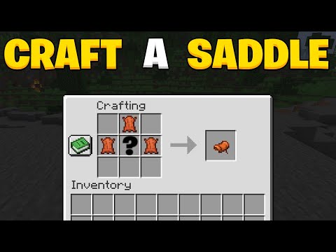 How to craft a saddle in Minecraft 1.21.6