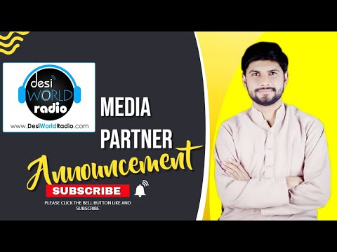 Media Partner Announcement | Desi World Radio | AHM TV