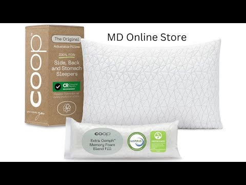 Coop Home Goods Original Adjustable memory foam Pillow Queen Size | Sleepers | MD Online Store