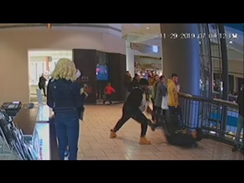 Black Friday shooting at Syracuse mall (slow motion video)