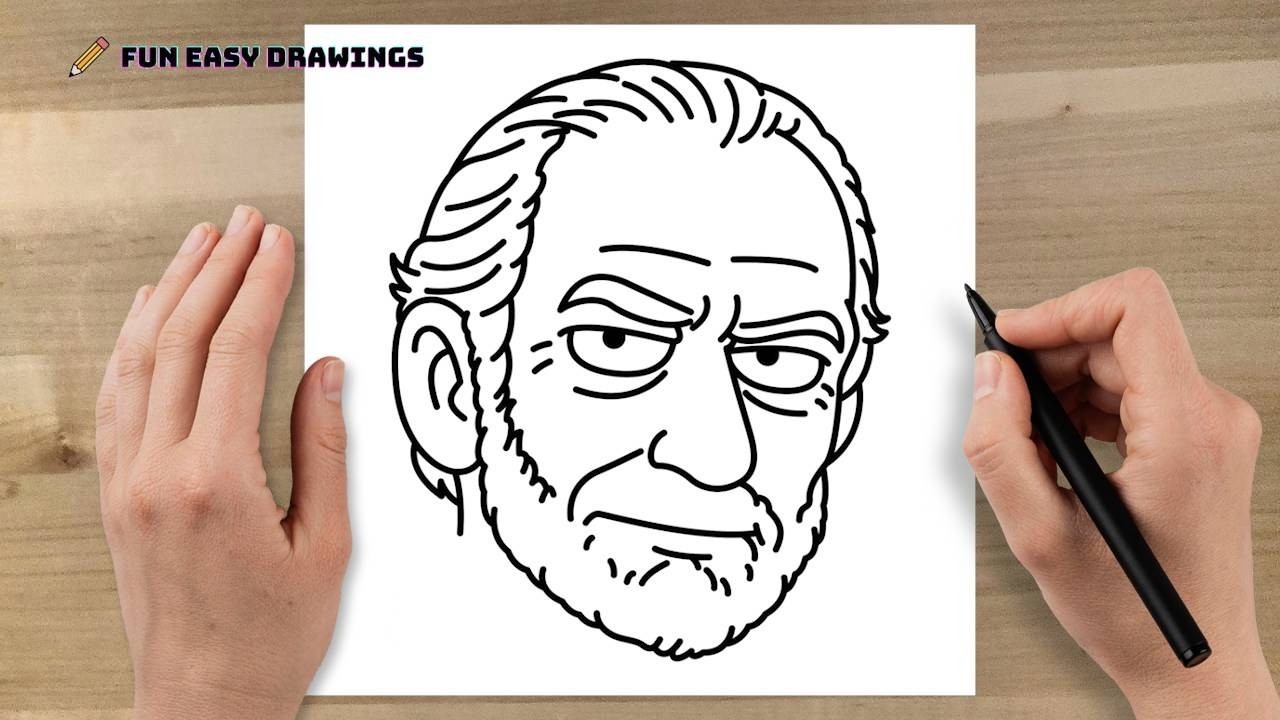 How to Draw Tywin Lannister Game of Thrones Easy - Fun Easy Drawings #drawing #cartoon #tywin
