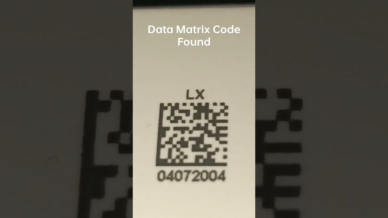 Data Matrix Code Found
