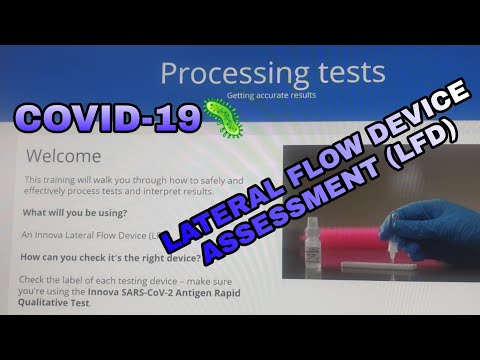 ASSESSMENT FOR THE INNOVA LATERAL FLOW DEVICE (LFD) OR COVID-19