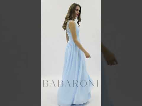 Babaroni Gwendolyn-Lace And Chiffon Long Gown of Bridesmaids