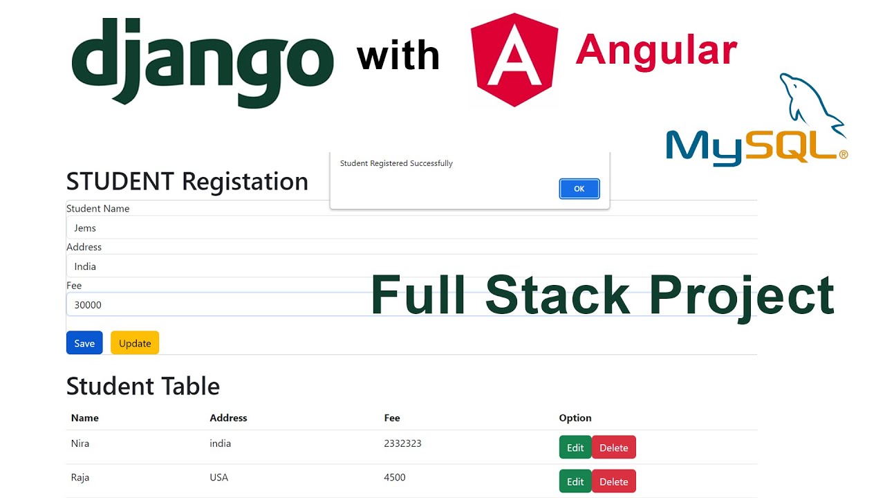 Build AMAZING Full Stack Apps with Django and Angular