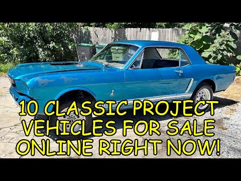 FIX-EM-UP FRIDAY! 10 Classic Project Cars for Sale Across North America - Links to Listings Below