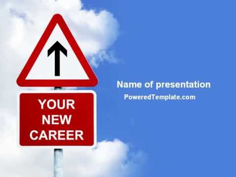 New Career PowerPoint Template by PoweredTemplate.com