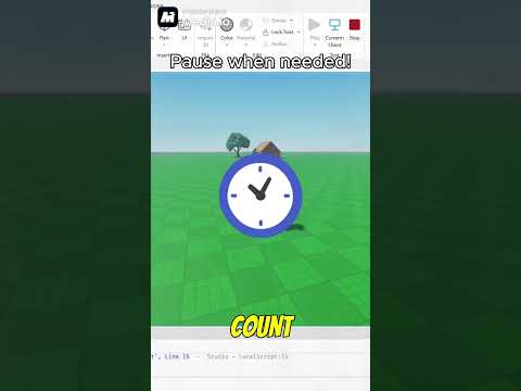 Make a Countdown Timer in 15 Seconds in roblox studio! ⏳ #Roblox #shorts