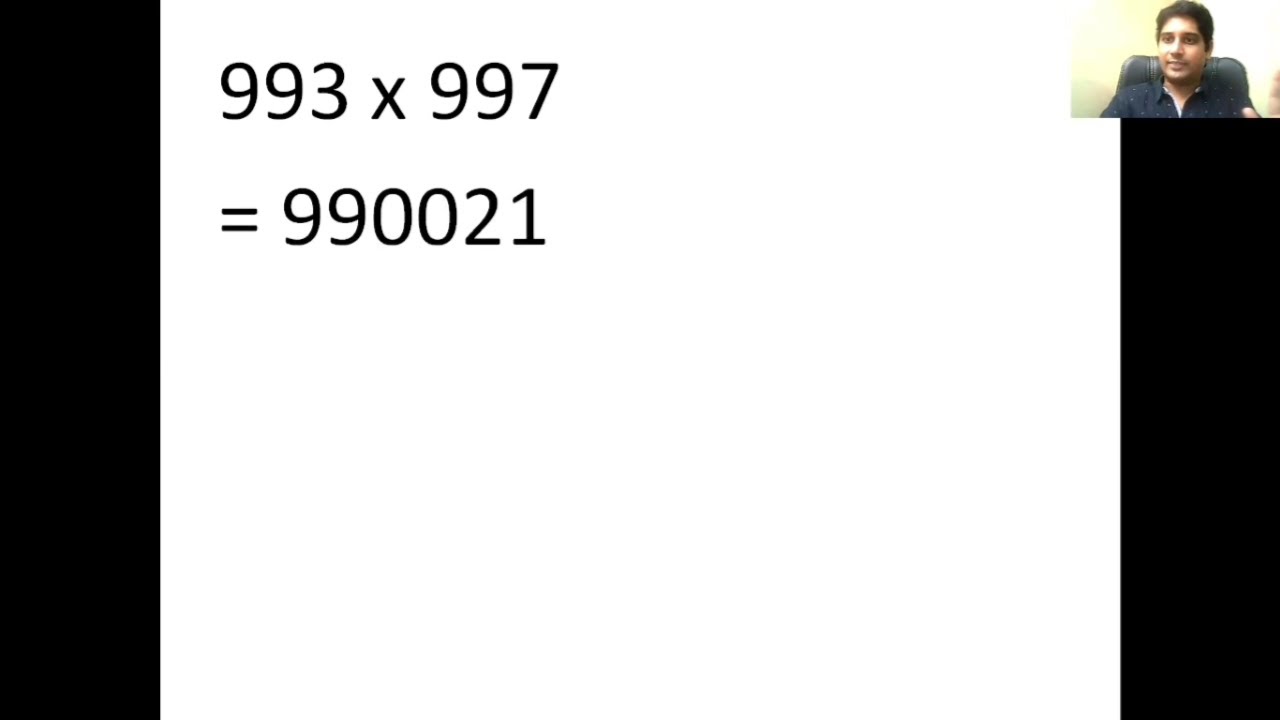 Multiplication short cut - Base complement method