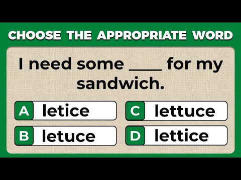 English Grammar Quiz | Choose The Appropriate Word. #challenge 1