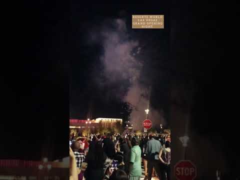 RESORTS WORLD LAS VEGAS GRAND OPENING FIREWORK SHOW