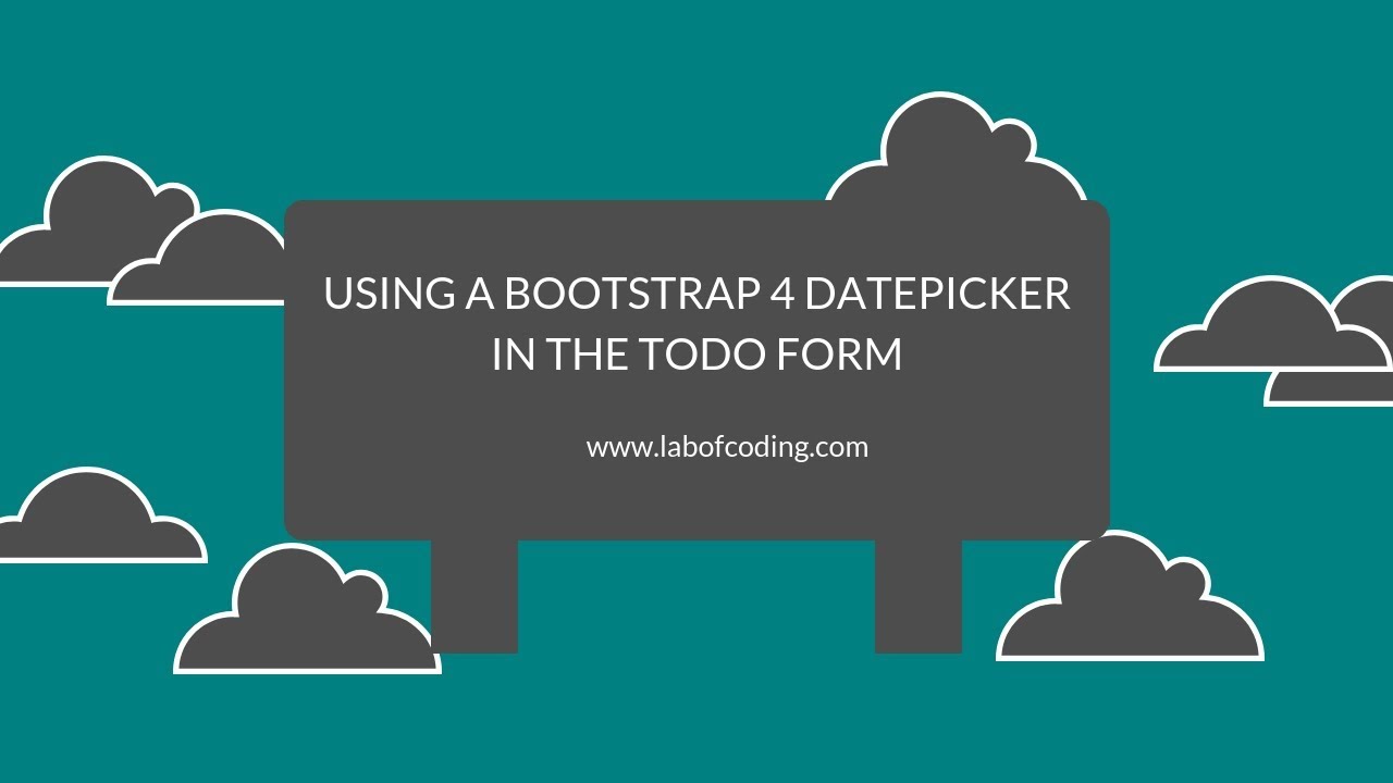 Django 2 tutorial 17 - Using a Bootstrap 4 datepicker in the todo form