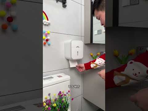 Wall-Mounted Tissue Box | No-Drill Installation for a Neat and Organized Bathroom