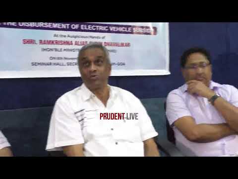 LIVE: SUDIN DHAVALIKAR DISBURSES ELECTRIC VEHICLE SUBSIDY