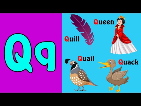 Q letter words | Words That Start with Letter Q | Q for Queen, Q for Quail, Q for Quack, Q for Quill